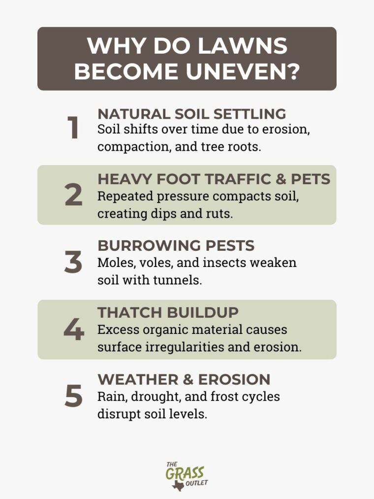 How to Level an Uneven Lawn | The Grass Outlet